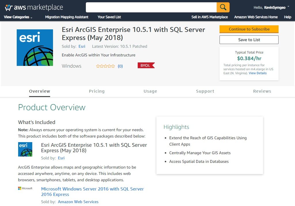 Server, Portal and Enterprise - SymGEO