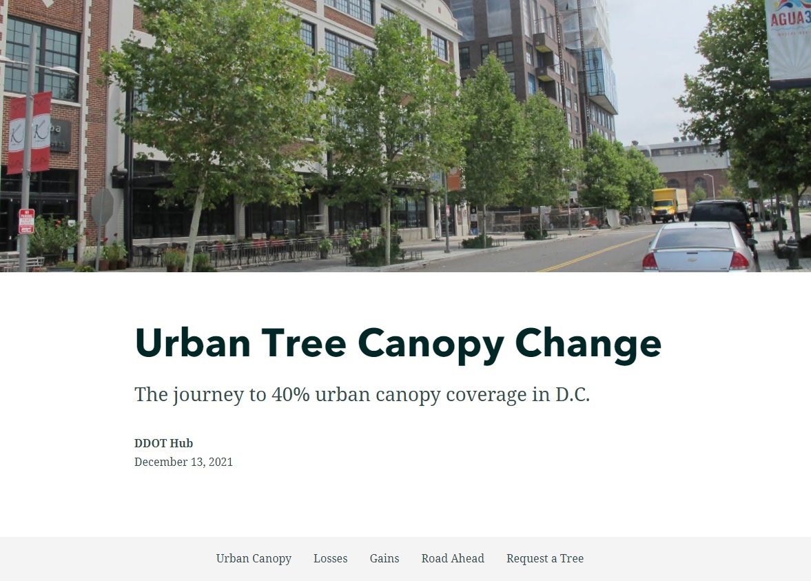 Urban Tree Canopy Change Storymap - SymGEO