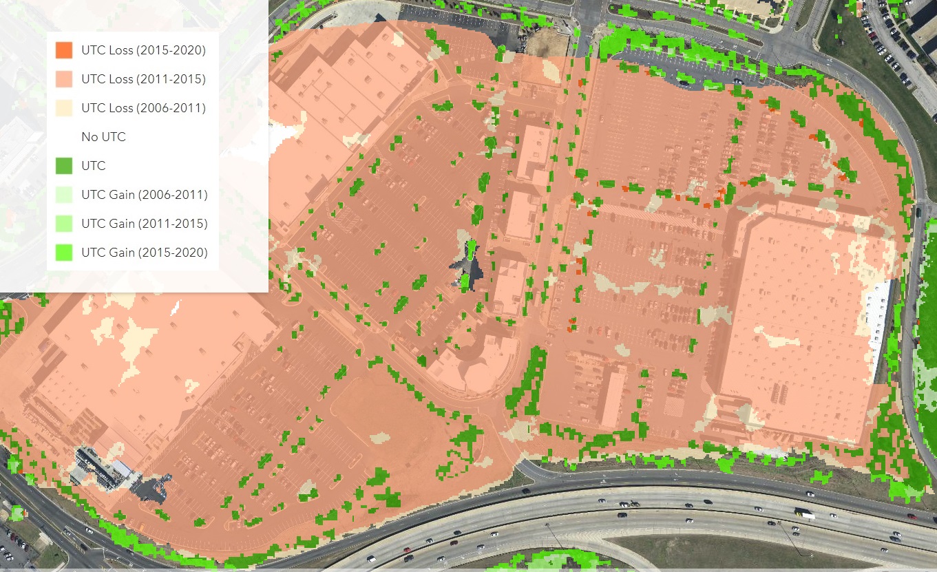 Urban Tree Canopy Change Storymap - SymGEO