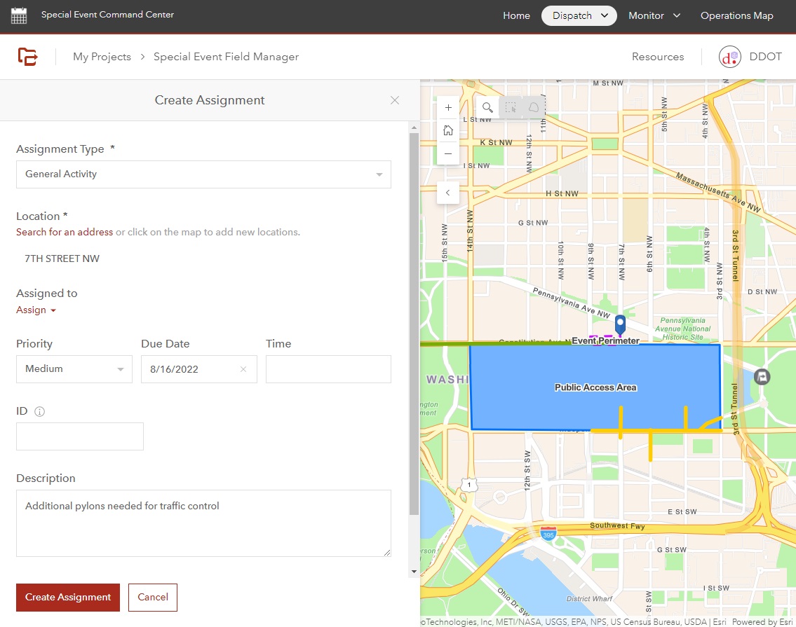 Special Event Operations at DDOT - SymGEO