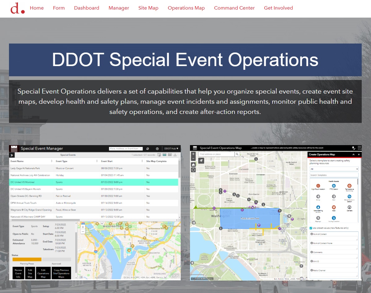 Special Event Operations at DDOT - SymGEO